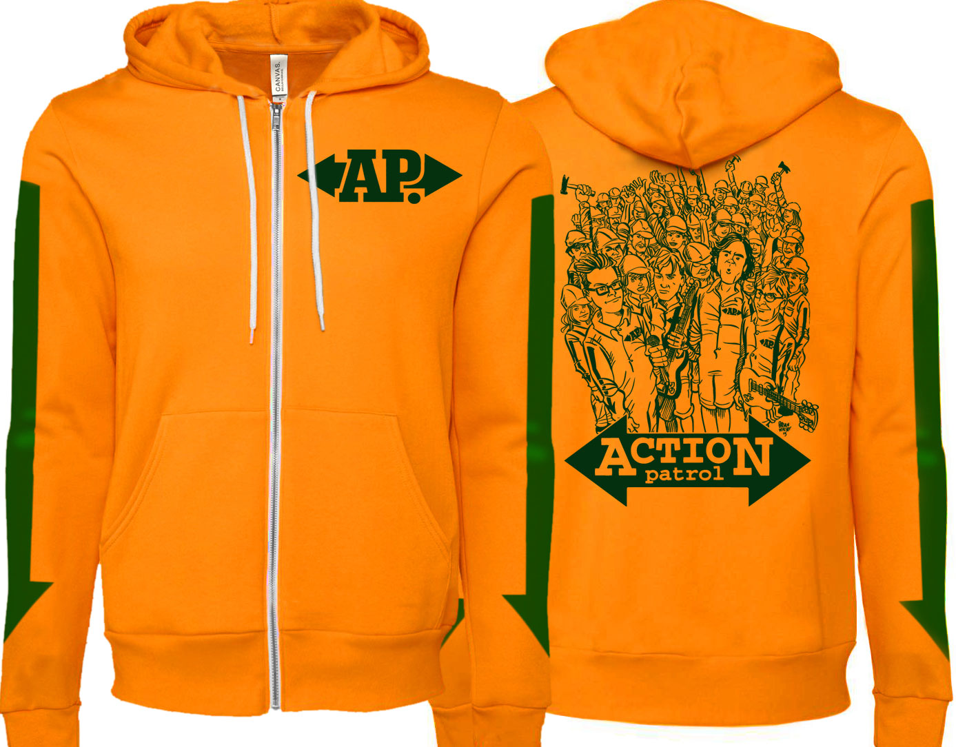Action Patrol Hoodie By Brian Walsby. Limited to 100.