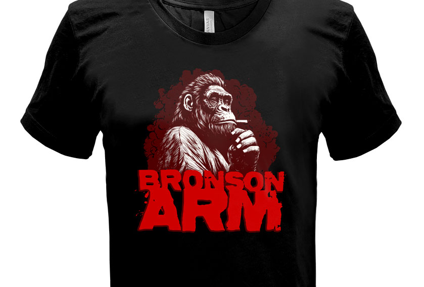 Bronson Arm T Shirt By Jay Holmes. Limited to 300.