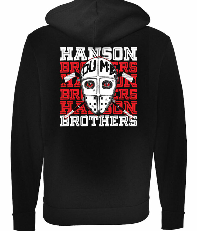 Hanson Brothers "100 + 10%" Hoodie By Abe Brennan. Limited to 150.