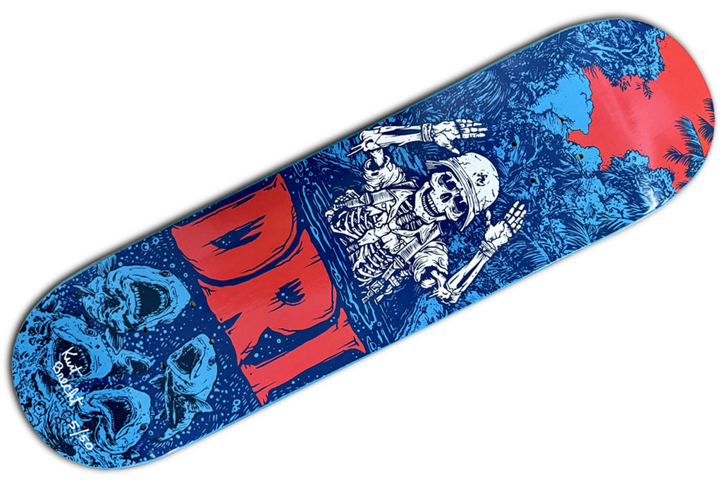 Dead Milkmen "Shave Our City" Skate. Limited to 150.