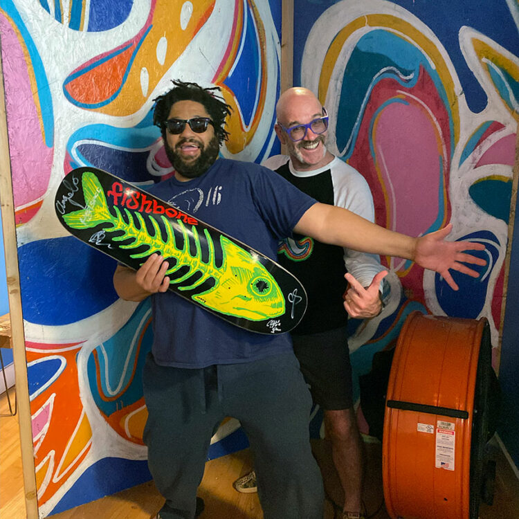 Fishbone Skateboard By Chris Shary. Lmtd To 100 Signed/ Numbered Boards.