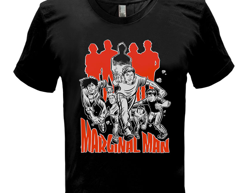 Marginal Man "Identity" Tee By Brian Walsby. Limited to 300 prints.