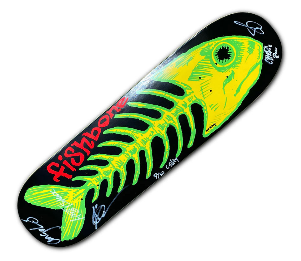 Fishbone Skateboard By Chris Shary. Lmtd To 100 Signed/ Numbered Boards.