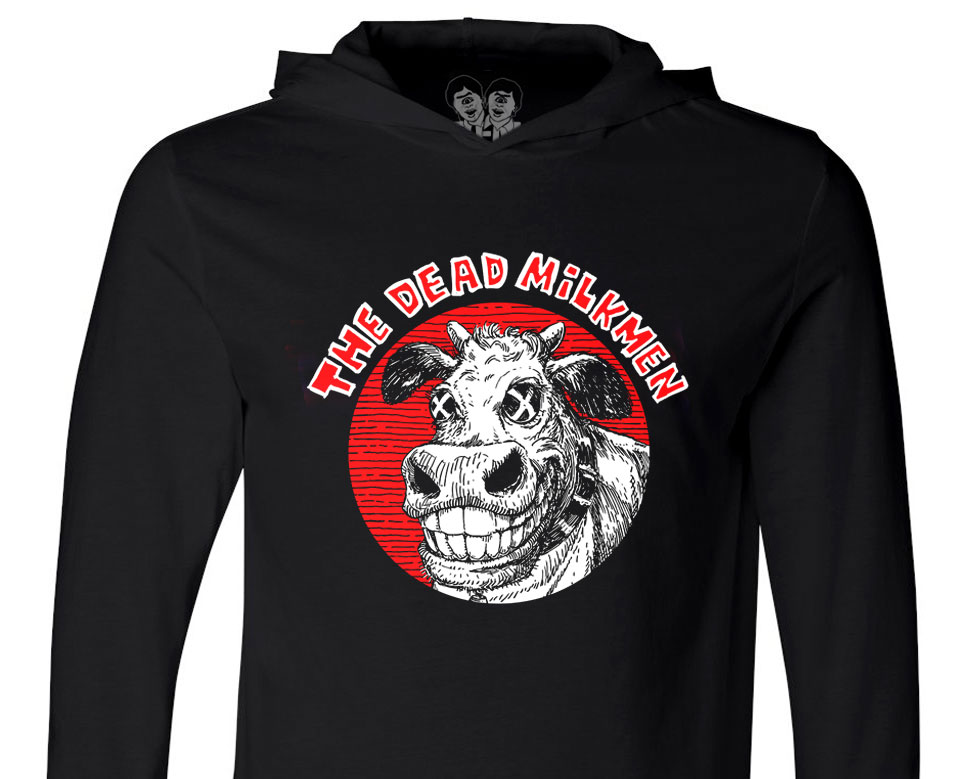 Official Dead Milkmen Cow Hoodie By Chris Shary. Limited to 150.