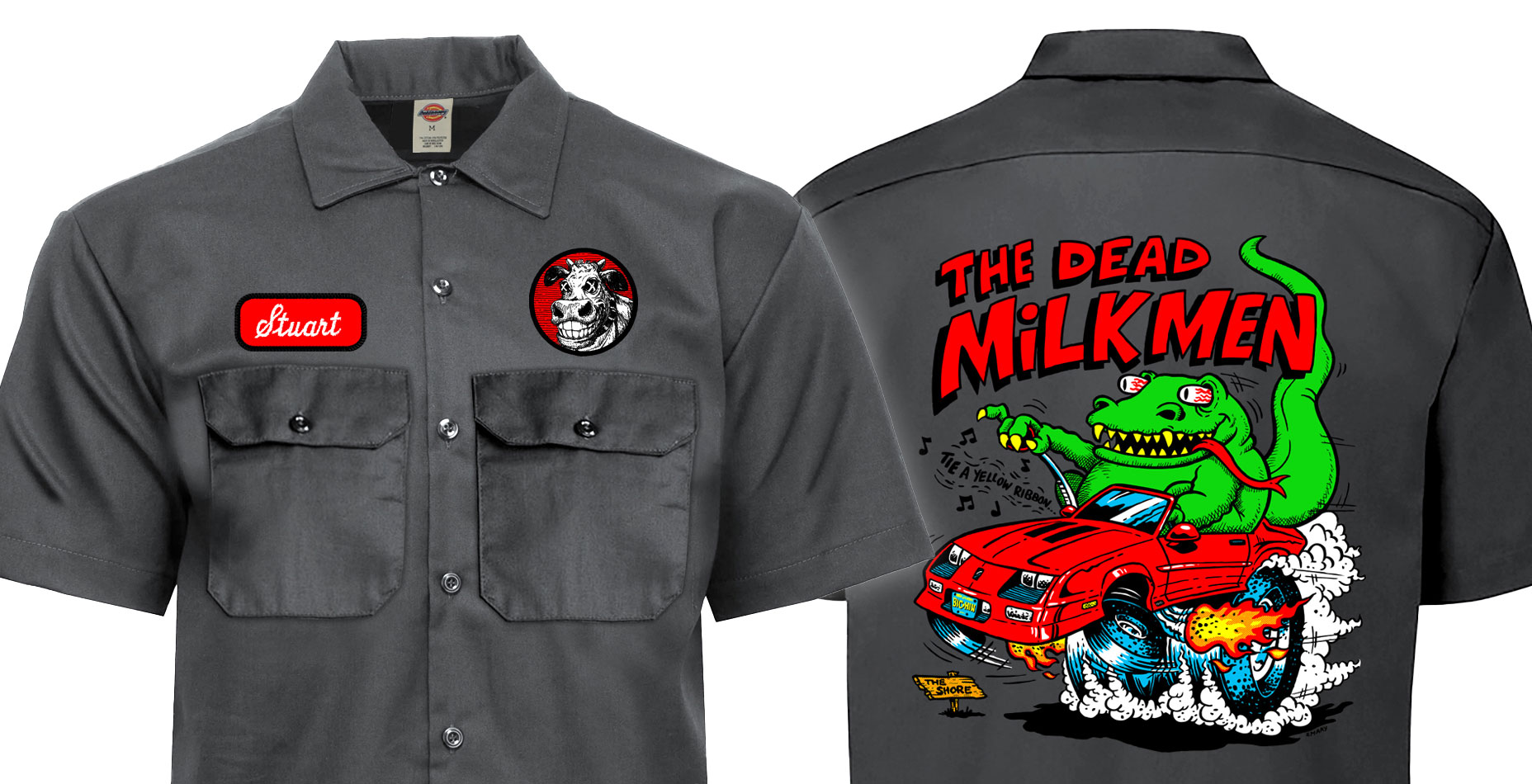 Dead Milkmen "Stuart's Work shirt" By Chris Shary. Limited to 300.