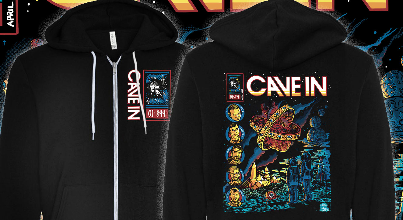 Official Cave In Hoodie By Brian And Kristin Walsby. LMTD To 100.