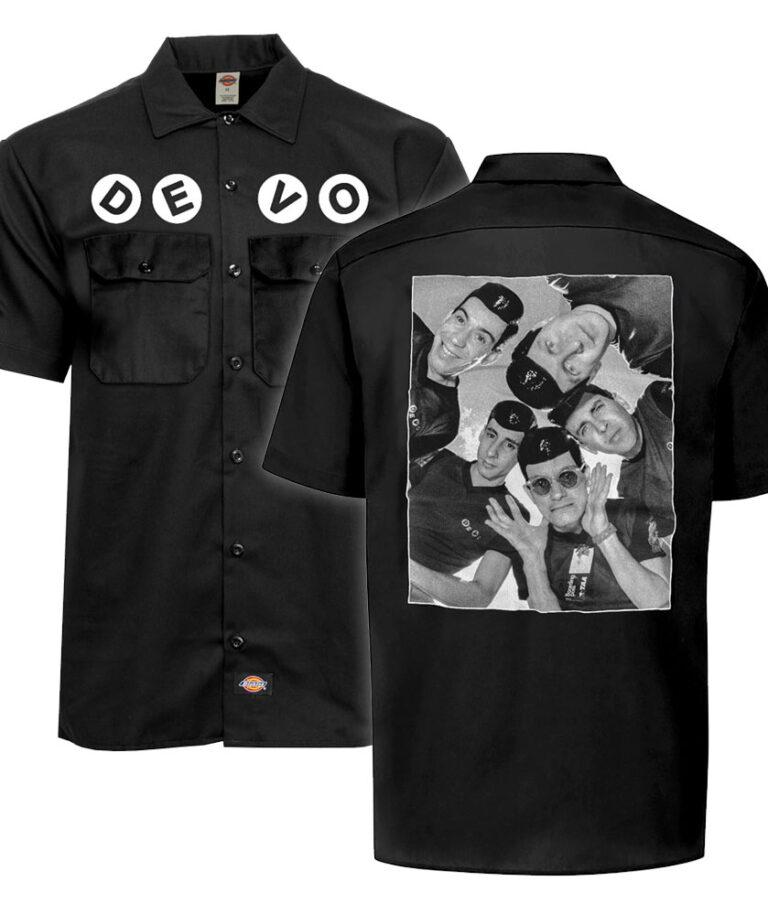 Official DEVO Work Shirt. Photo By Tony Lewis. Limited to 100.