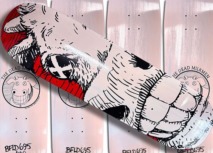 Dead Milkmen "Old Cow, New Cow" Skate Deck. Limited to 100