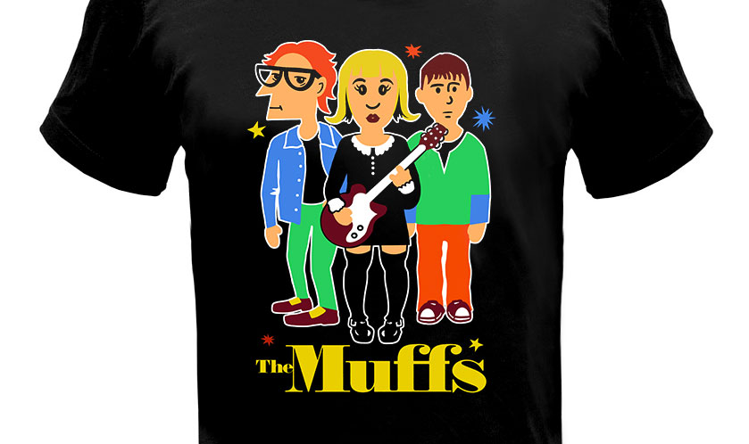 The Muffs (Official) "Ronnie, Kim, & Roy" T shirt By Evil Jay. LMTD To ...